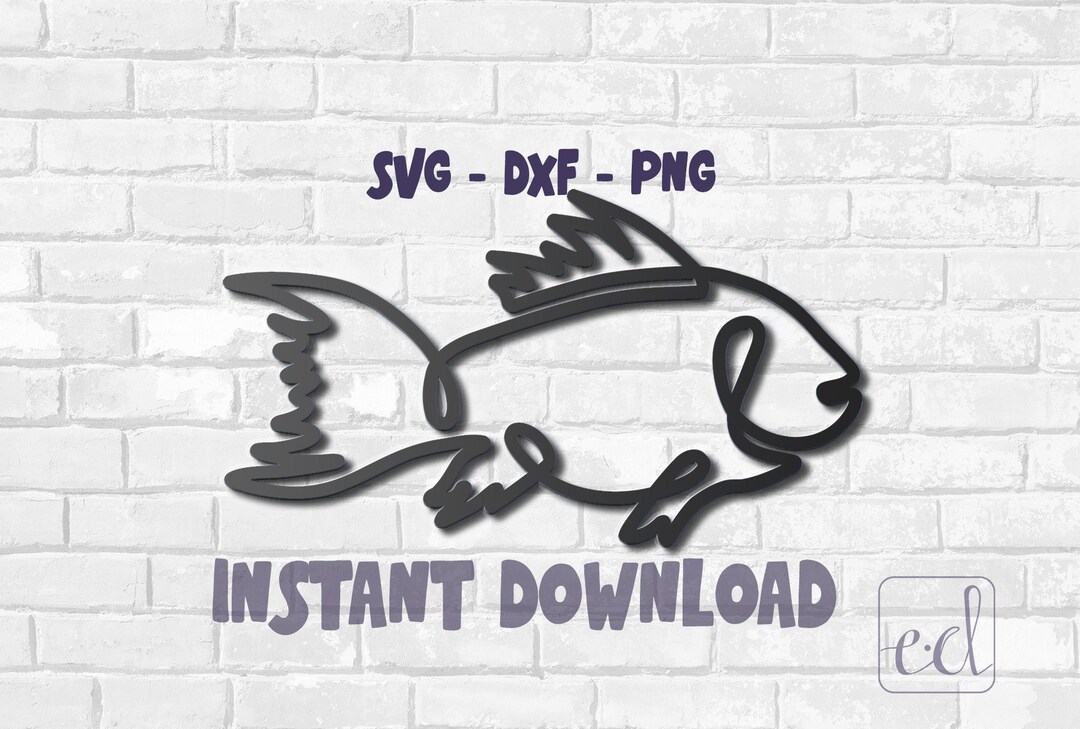 CNC Files Abstract Fish, Cnc Plasma Dxf Files, Cut File, Gift for ...