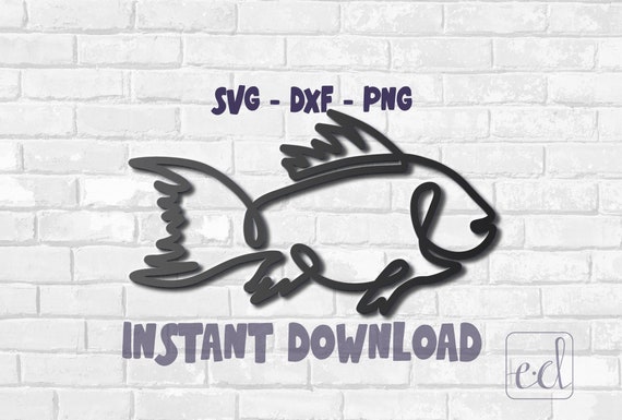 CNC Files Abstract Fish Cnc Plasma Dxf Files Cut File Gift - Etsy