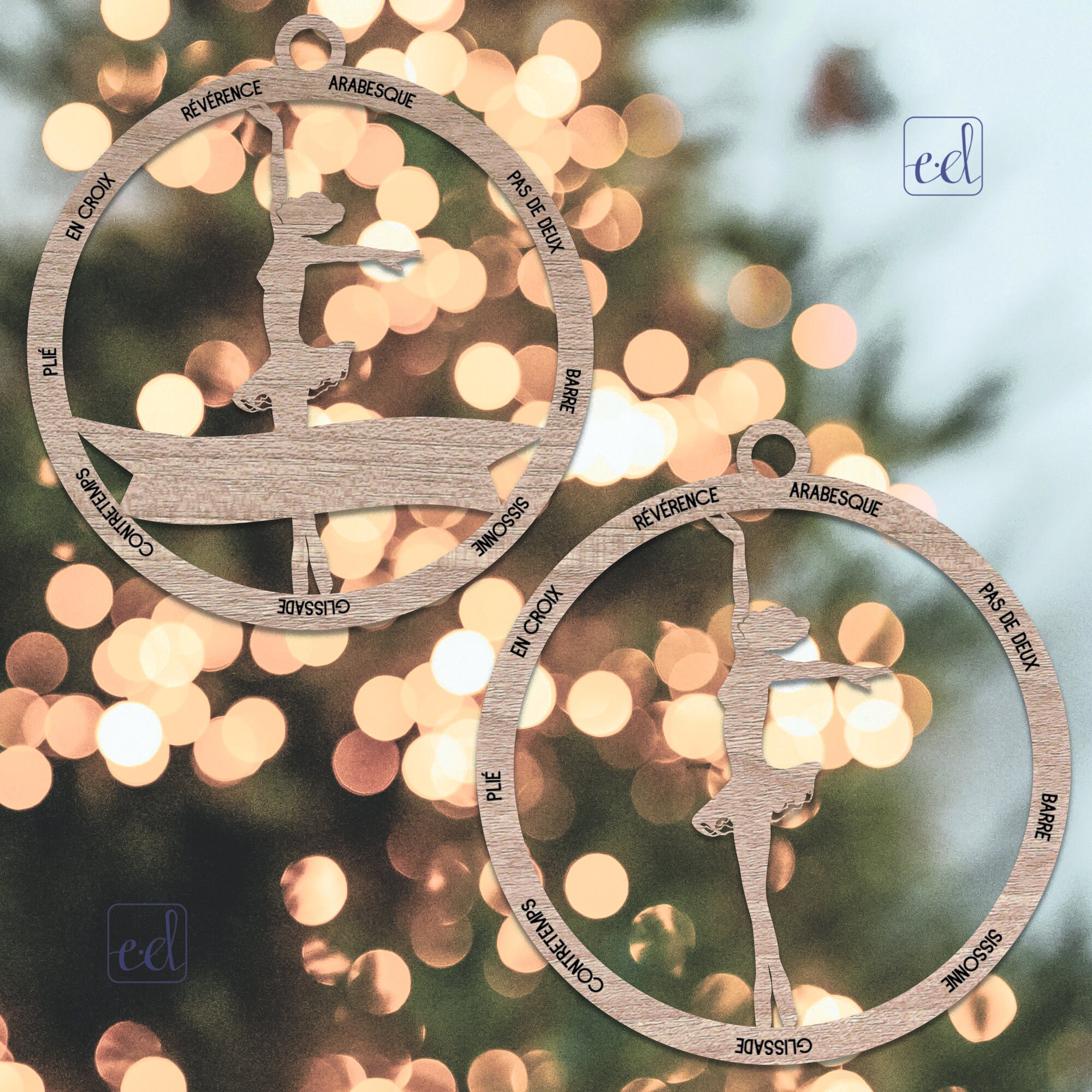 Ballet Customizable Laser Cut Files for Glowforge, Christmas Ballerina ...