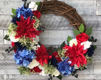 Labor Day Wreath - Etsy