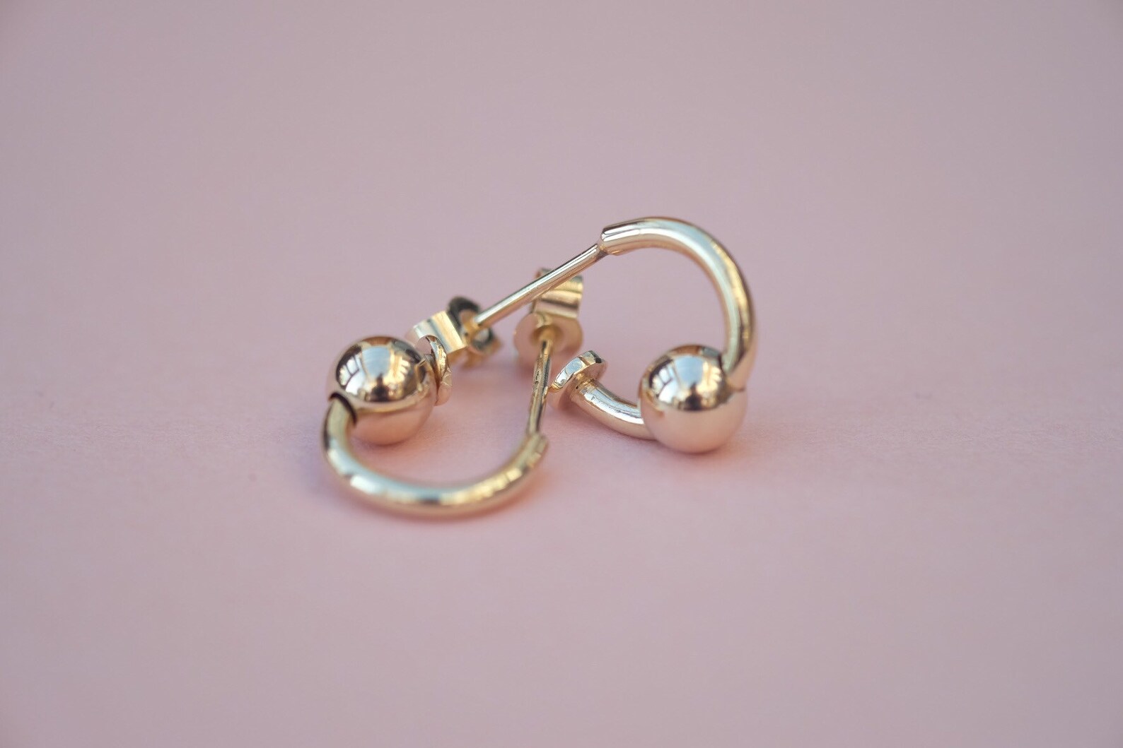 9ct Gold Chunky Hoops - Etsy