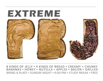 Nacho Night Program Advertisement Text Fully Editable - Etsy