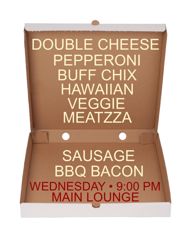 Pizza Box - Program Advertisement -text Fully Editable - Etsy