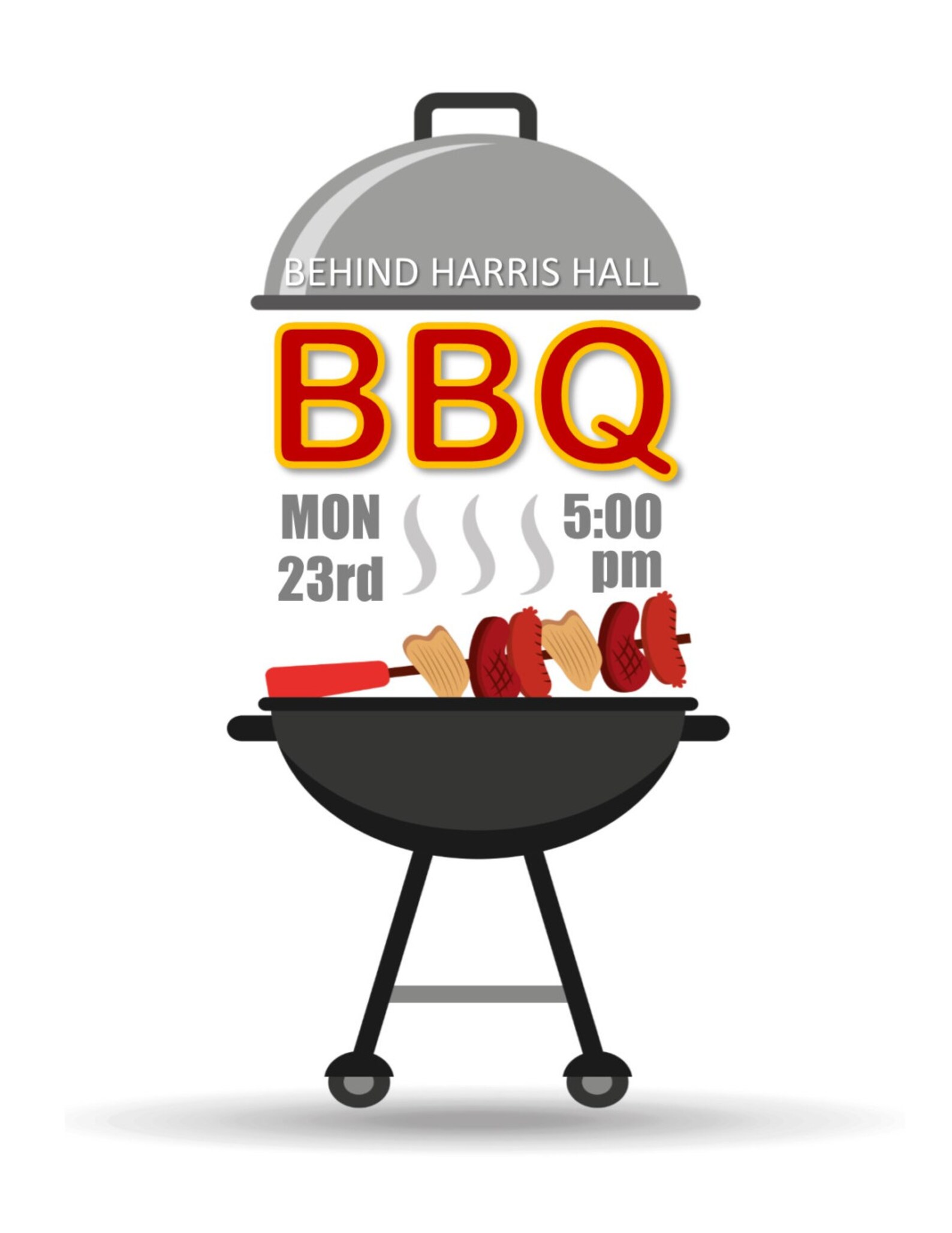 BBQ - Program Advertisement - Fully Editable Text - Etsy