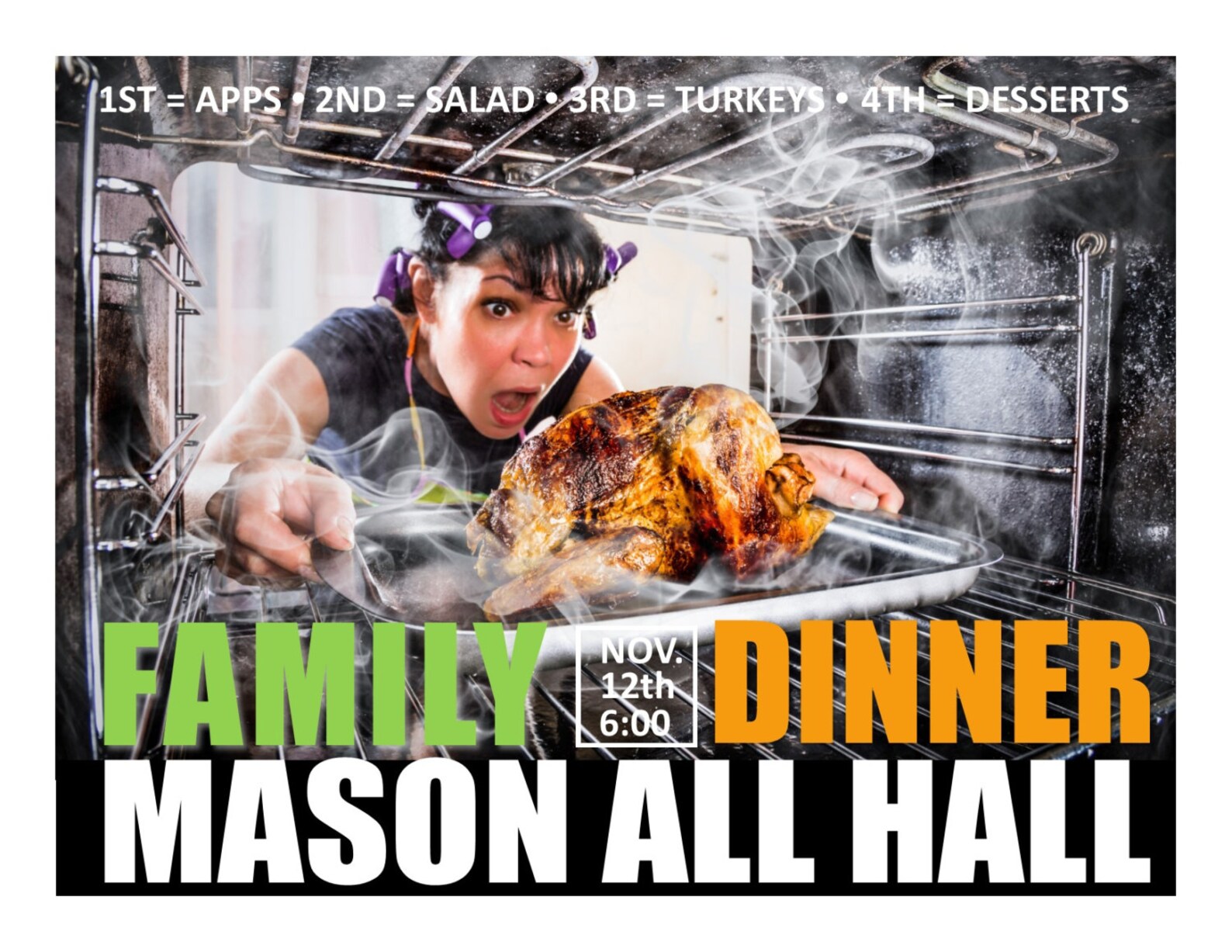 Family Dinner - Program Advertisement - Text Fully Editable - Etsy