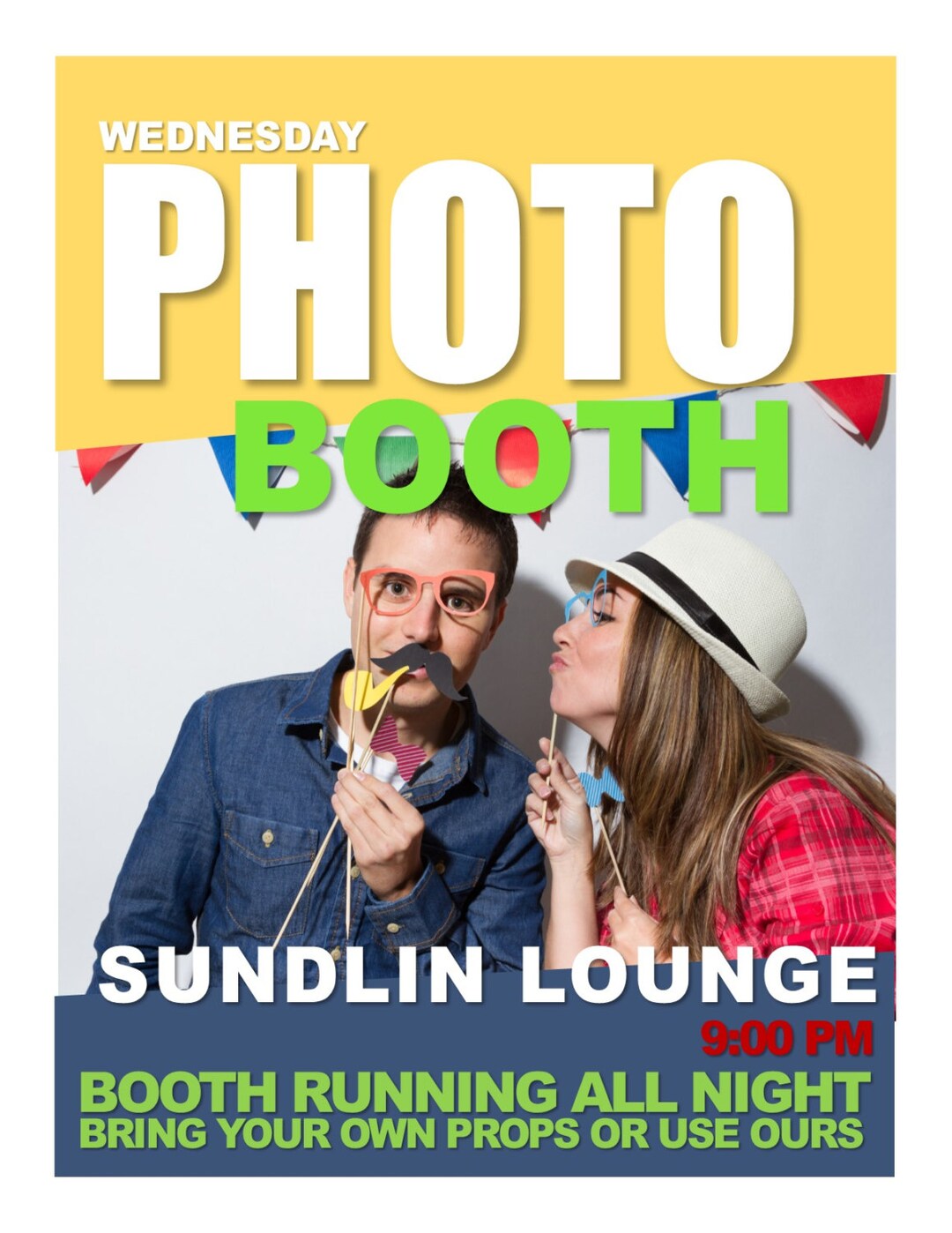 Photo Booth - Program Advertisement - Text Fully Editable - Etsy