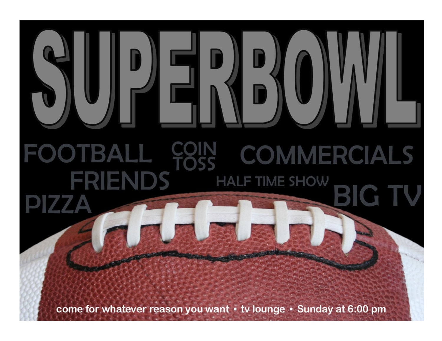 Superbowl - Program Advertisement - Text Fully Editable - Etsy