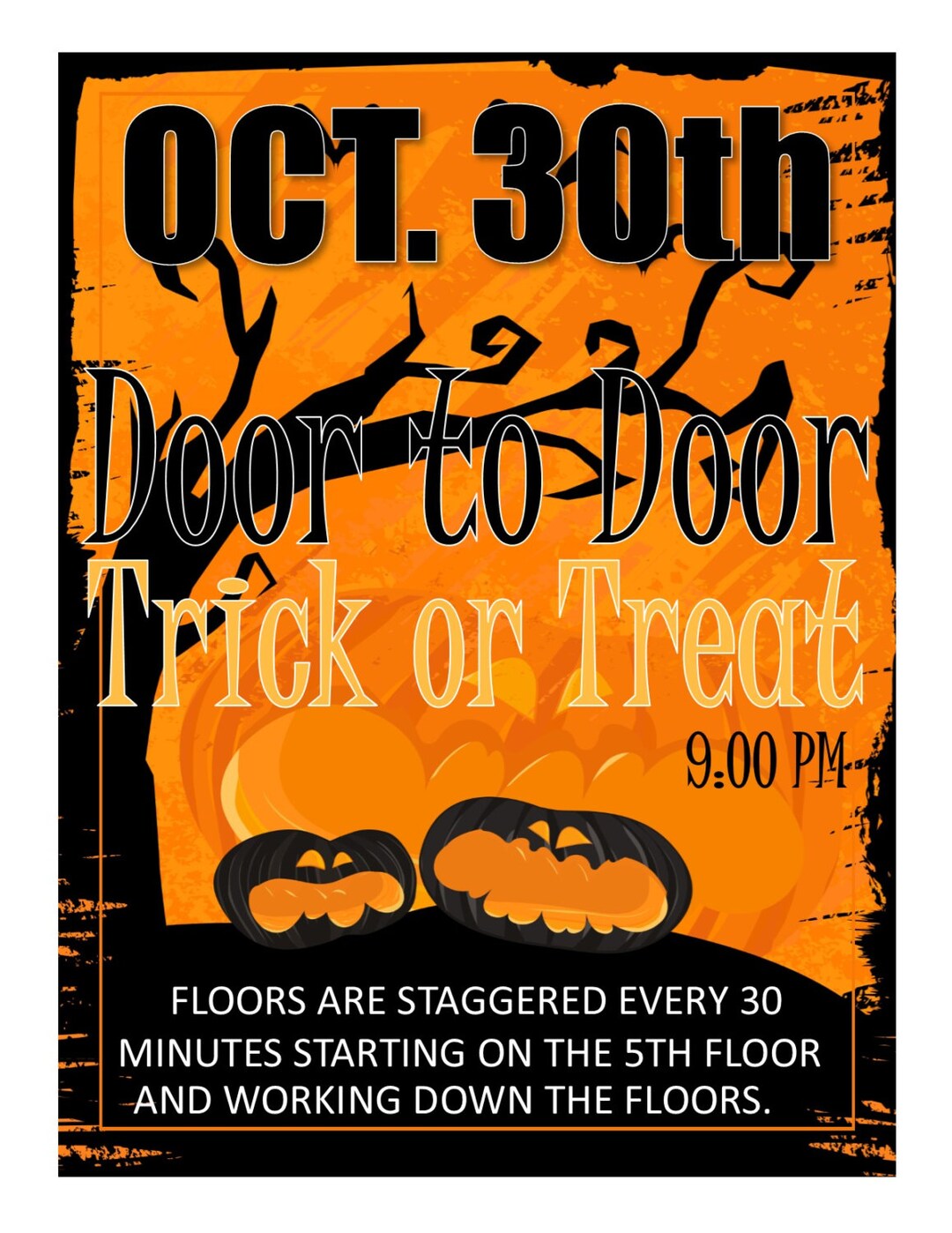 Trick or Treat - Program Advertisement - Text Fully Editable - Etsy