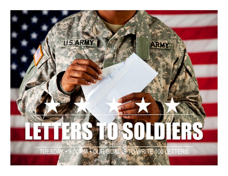 Letters to Soldiers - Program Advertisement - Text Fully Editable - Etsy