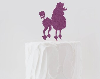 Poodle cake topper | Etsy