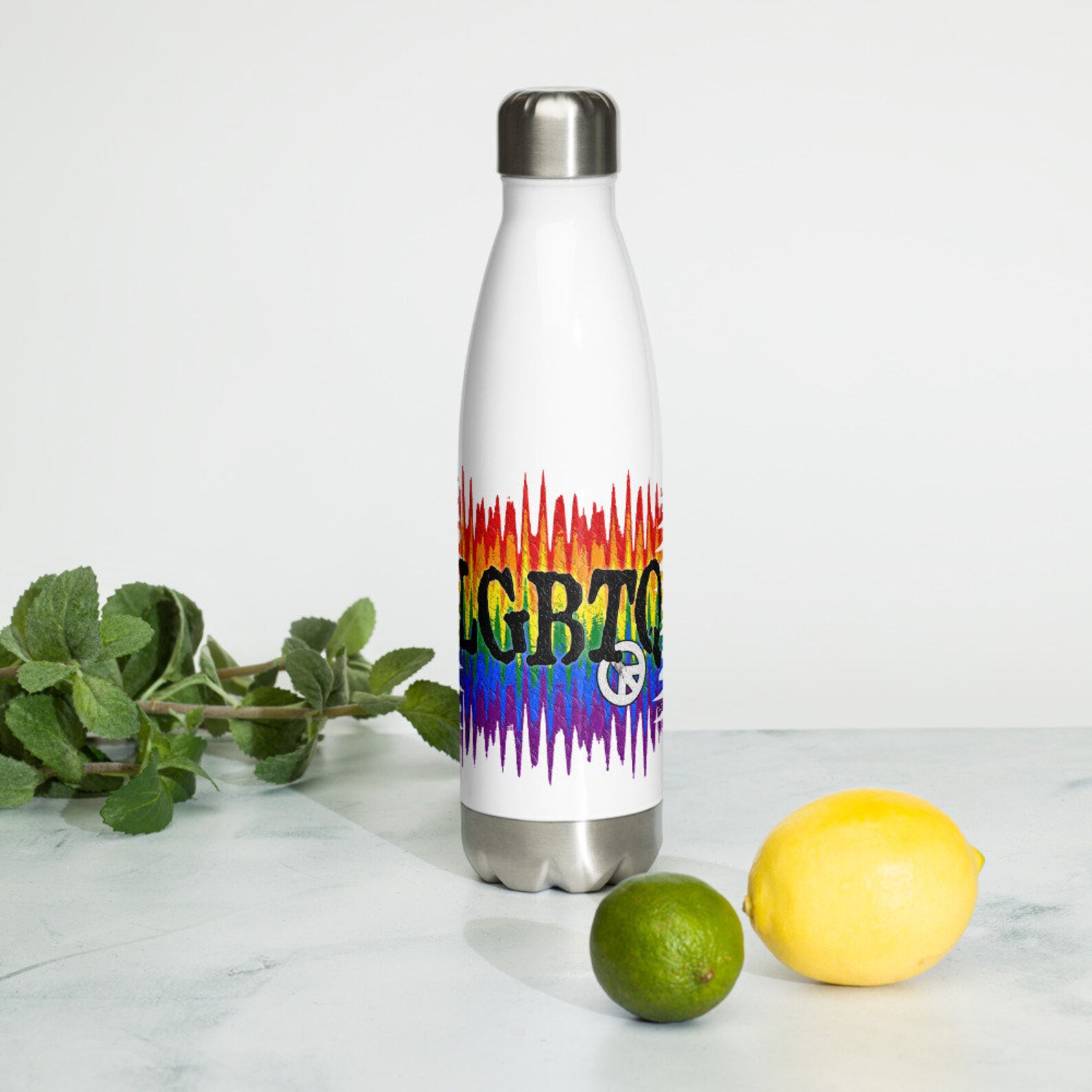 LGBTQ Stainless Steel Water Bottle. Lesbian Gay LGBTQ - Etsy