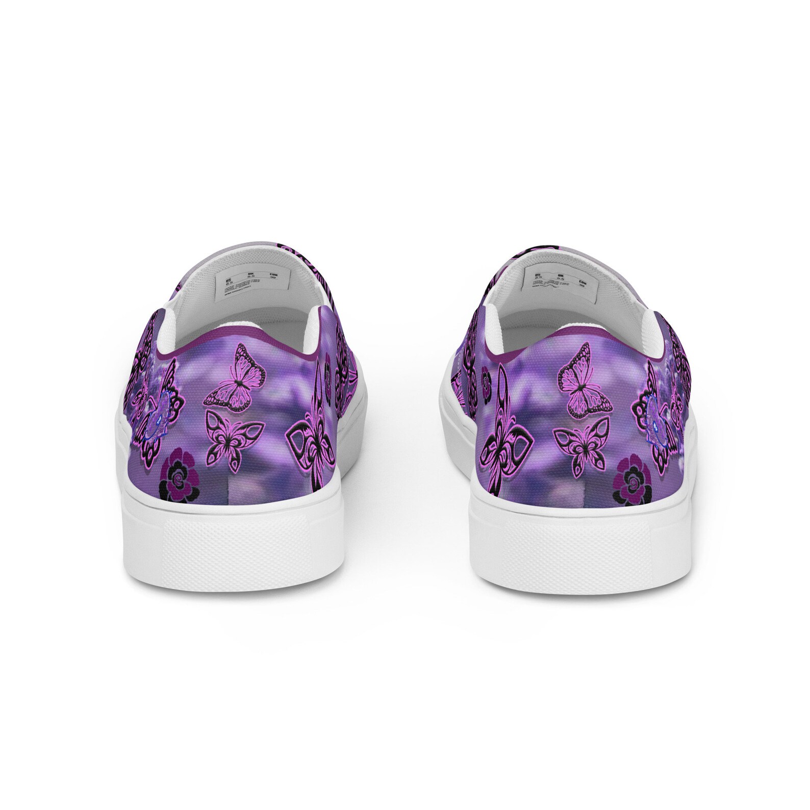 Butterfly, Butterflies Fashion Design Colorful Shoe, Patterned Women’s ...