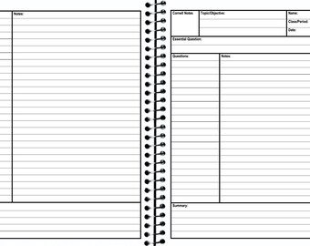 Cornell Notebook - Etsy