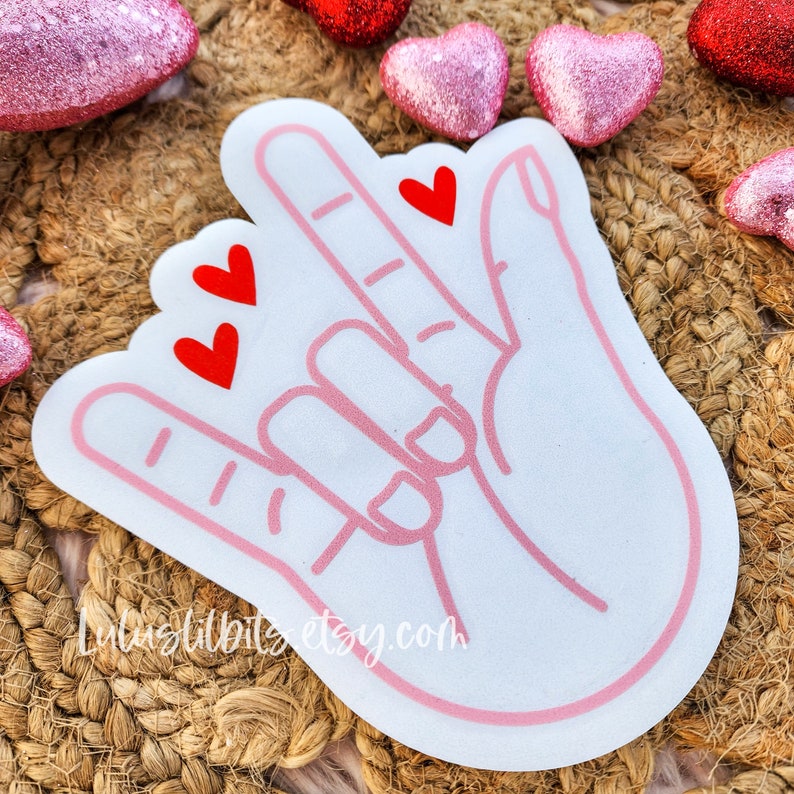 Love Sign Language Vinyl Decal | ASL Sticker - Etsy