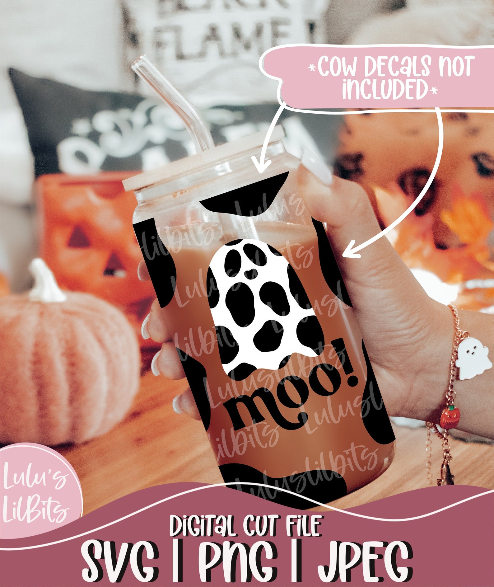 Ghost Cow Print SVG Ghost Cut File Cut File for Cricut or - Etsy