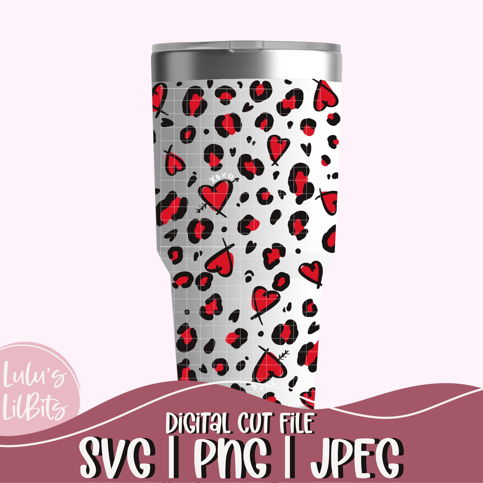 SVG Leopard Heart Print Svg Valentines Heart Pattern Svg - Etsy