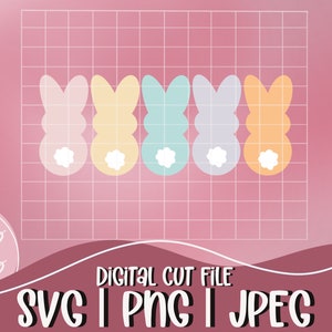 Easter Bunny Peeps Svg Peeps Svg Easter Svg Bunny Pattern Svg Digital ...