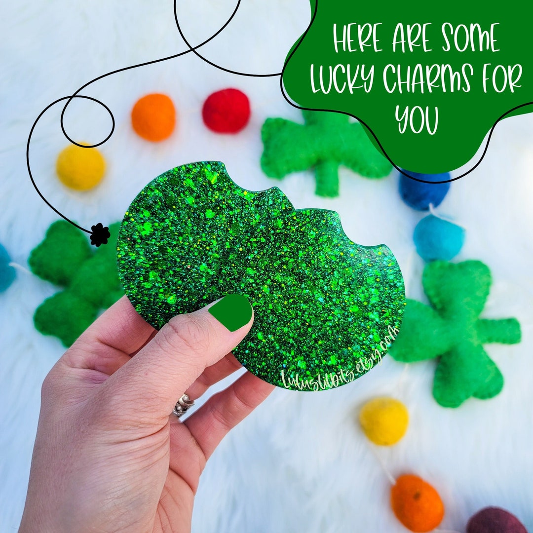 Sparkling Green Glitter Coasters | Ready to Ship | Handmade Glitter ...