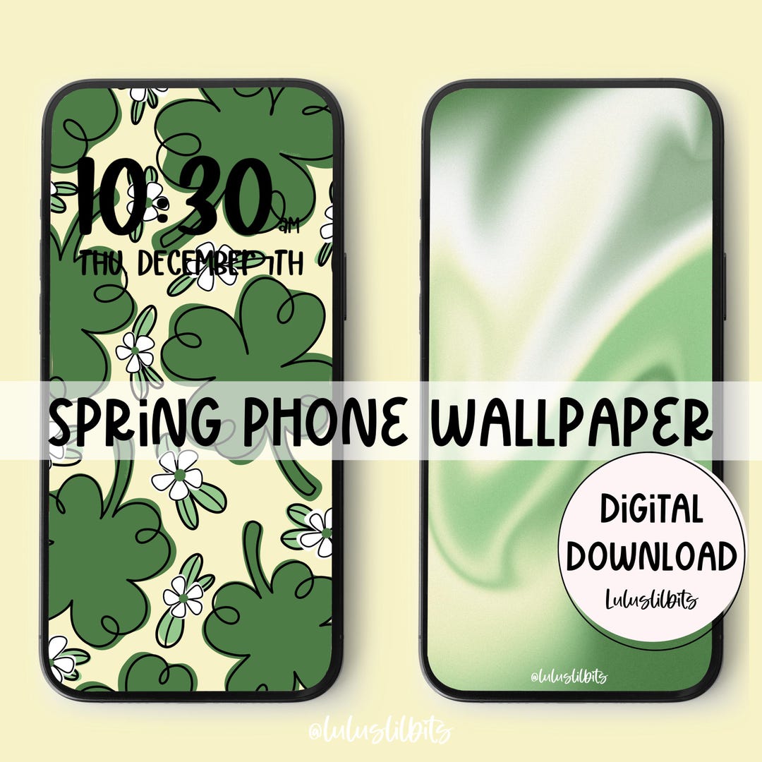 Clover Phone Wallpaper | St. Patrick's Day Wallpaper | Shamrock ...