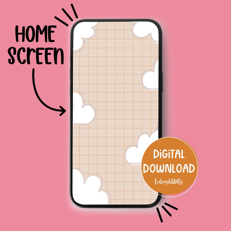 Rainbow Phone Wallpaper | Retro Lock Screen (digital Download) - Etsy