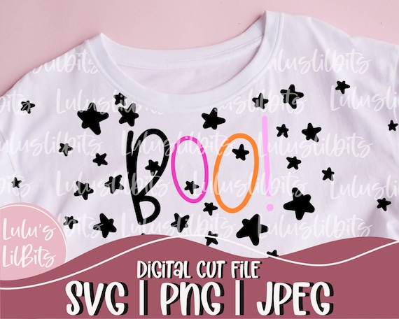 Boo SVG Halloween Svg Digital Download Sublimation - Etsy
