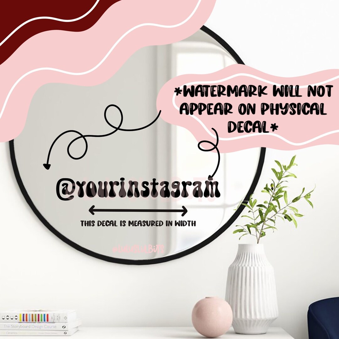 Your Instagram Decal Personalized Decal Instagram Handle Decal Window ...