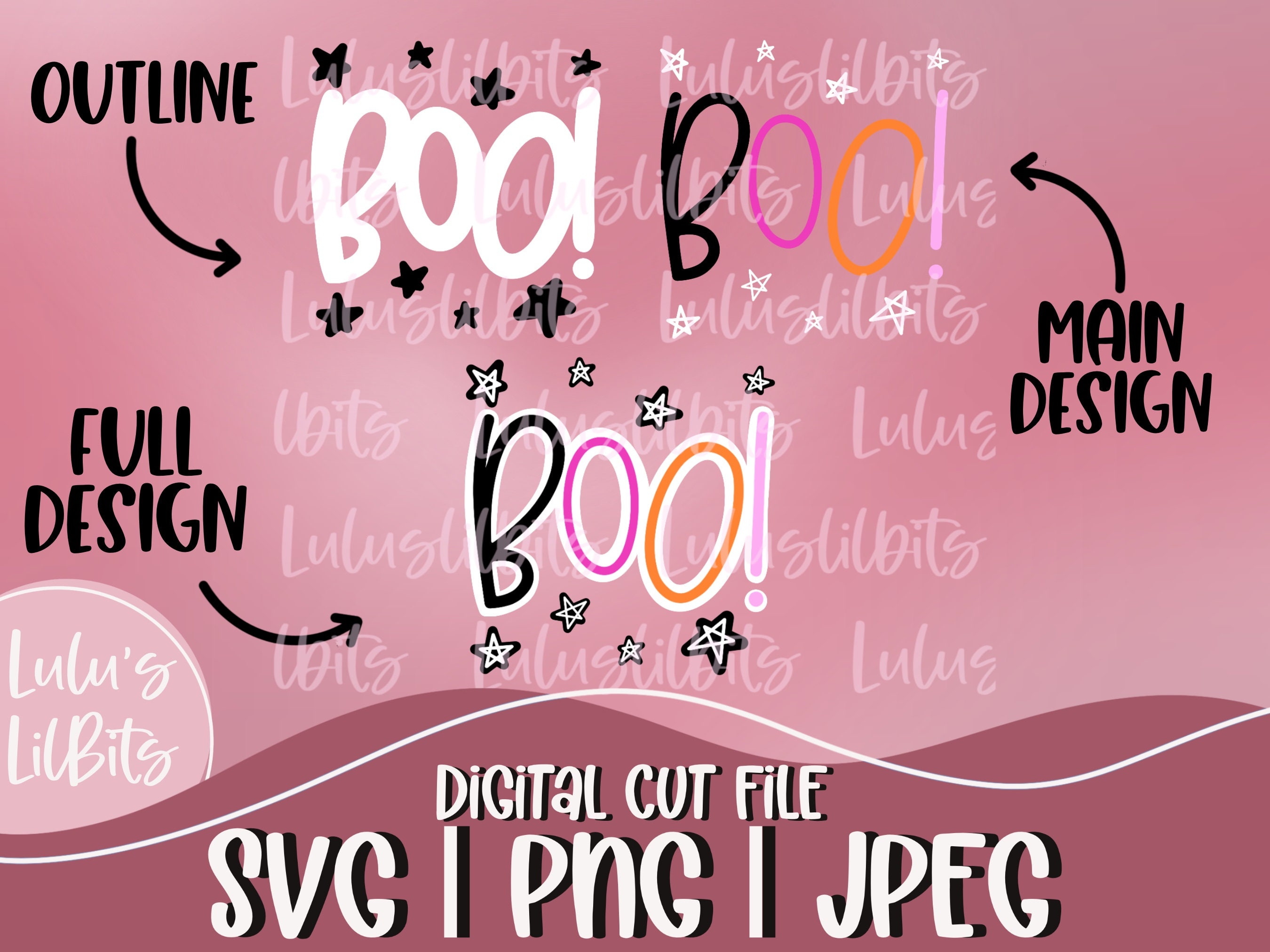 Boo SVG Halloween Svg Digital Download Sublimation - Etsy