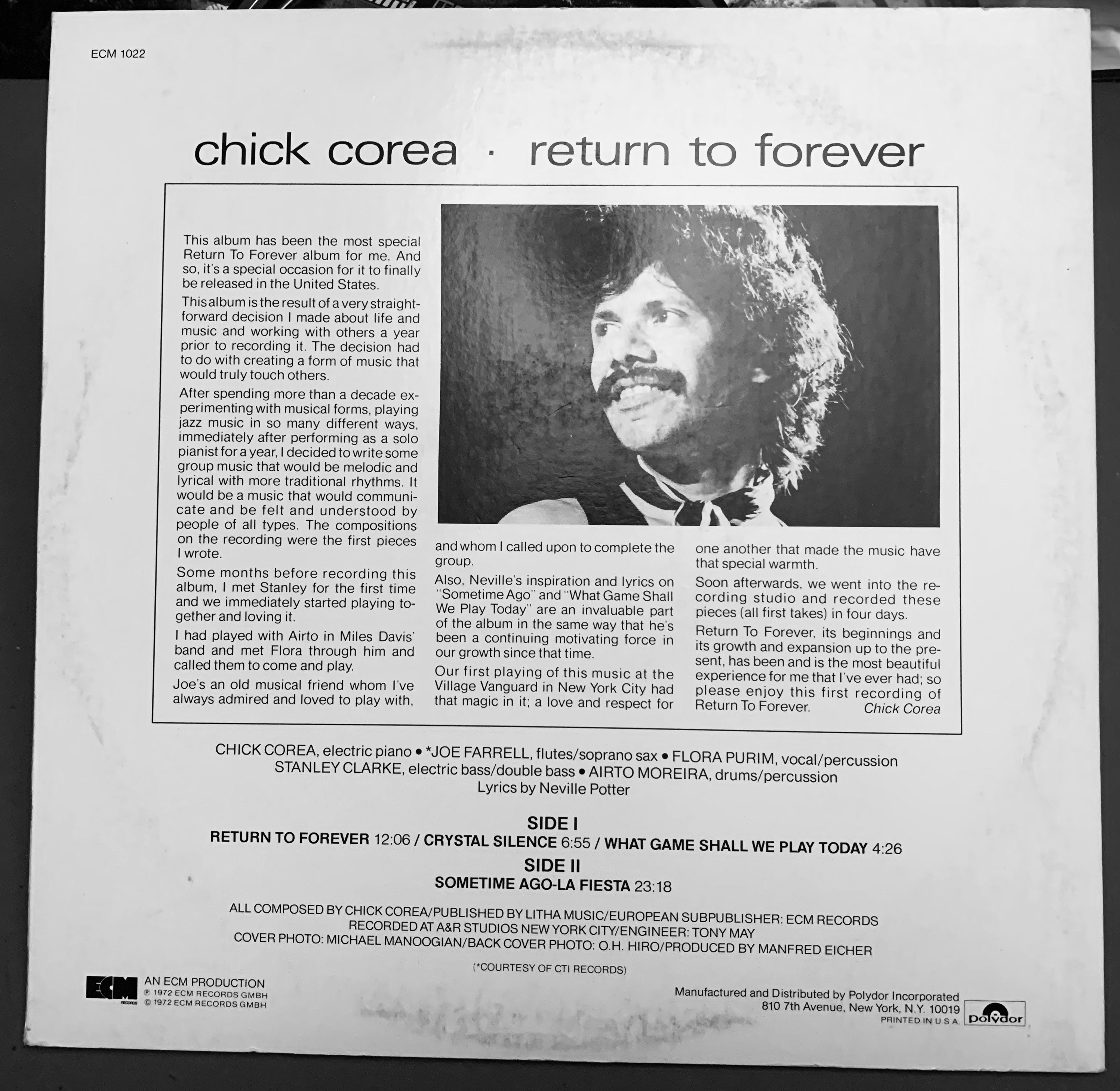 Chick Corea Return to Forever With Farrell Clarke Airto and - Etsy