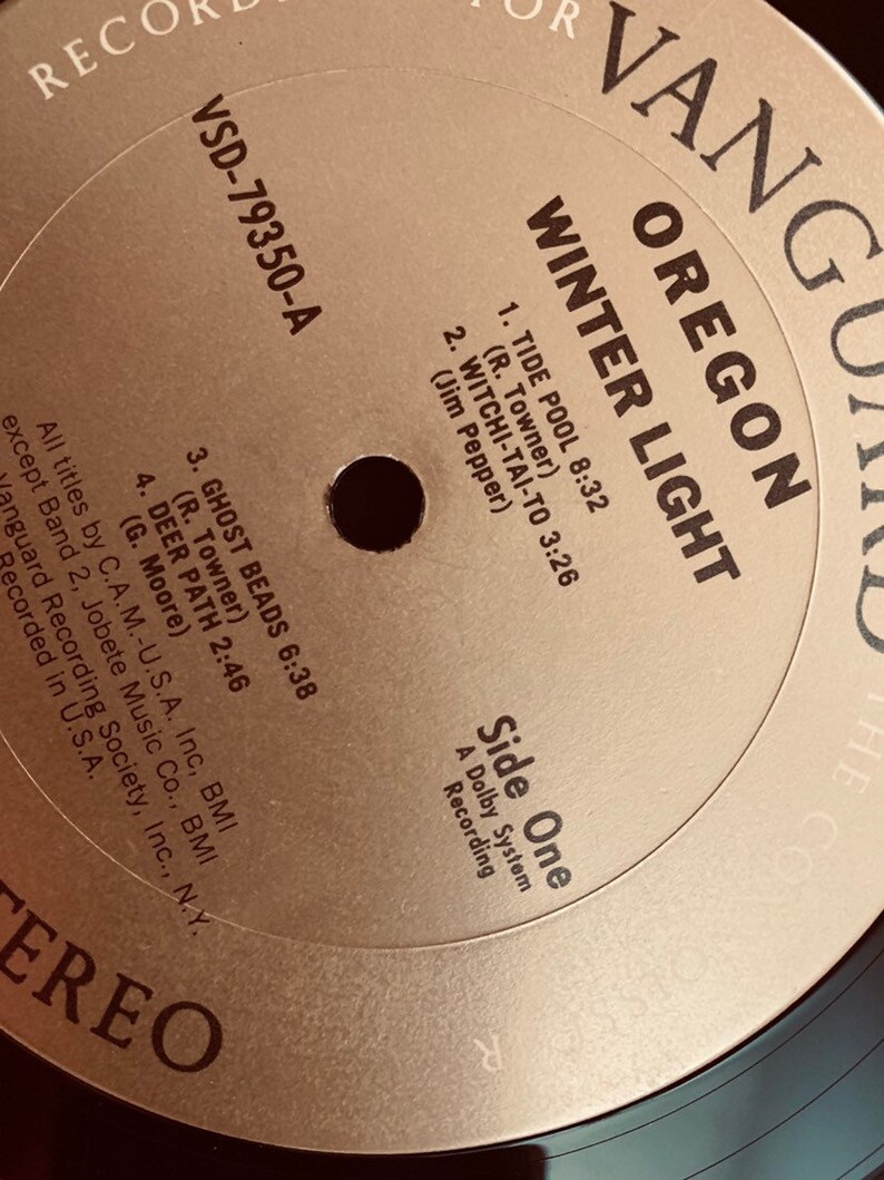 Oregon "winter Light" Vinyl Long Play Album. Ralph Towner and Collin ...