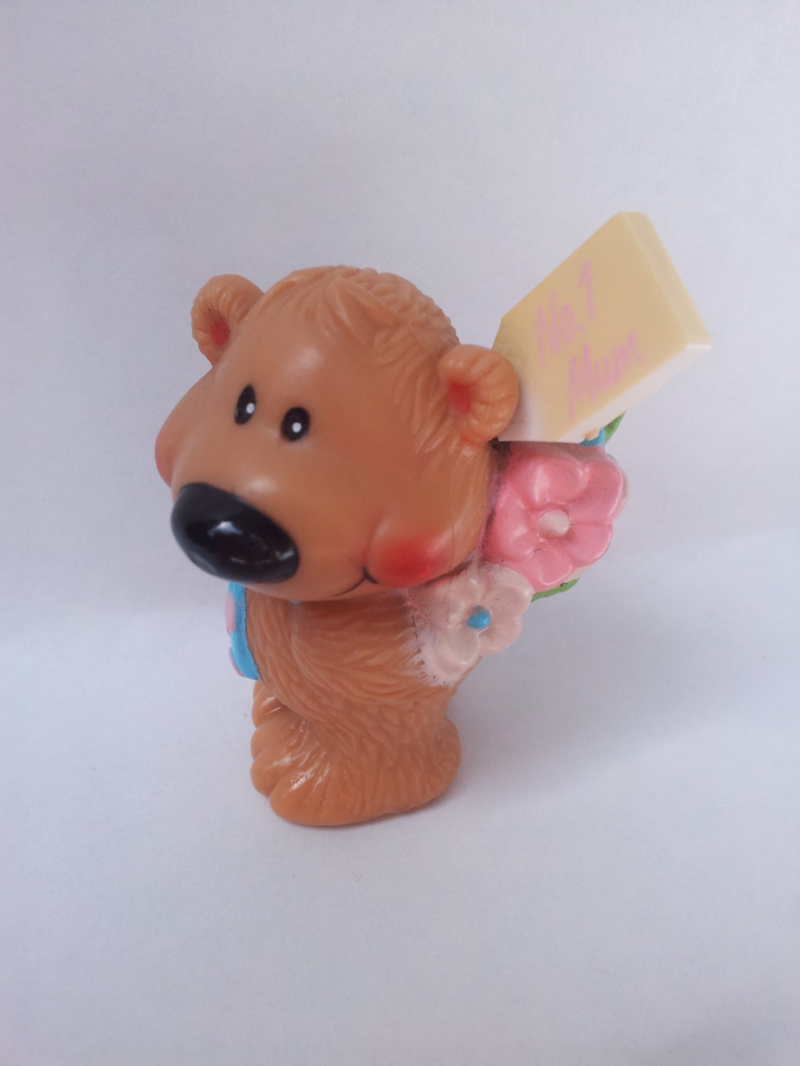 No 1 Mum Bear Toy Figure With Flowers Gift - Etsy UK