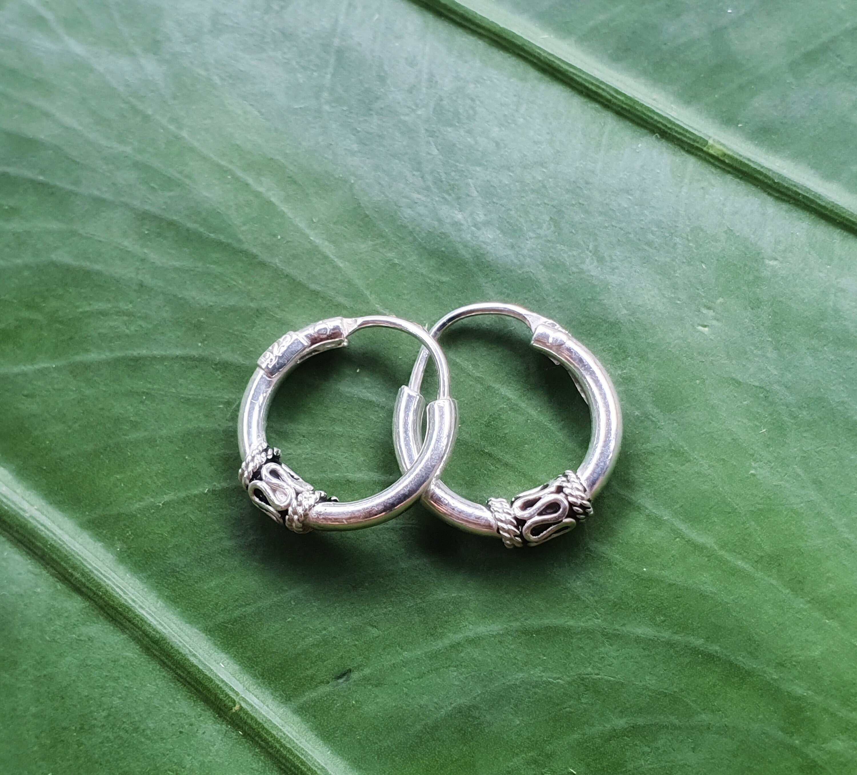 Bali hoops silver store