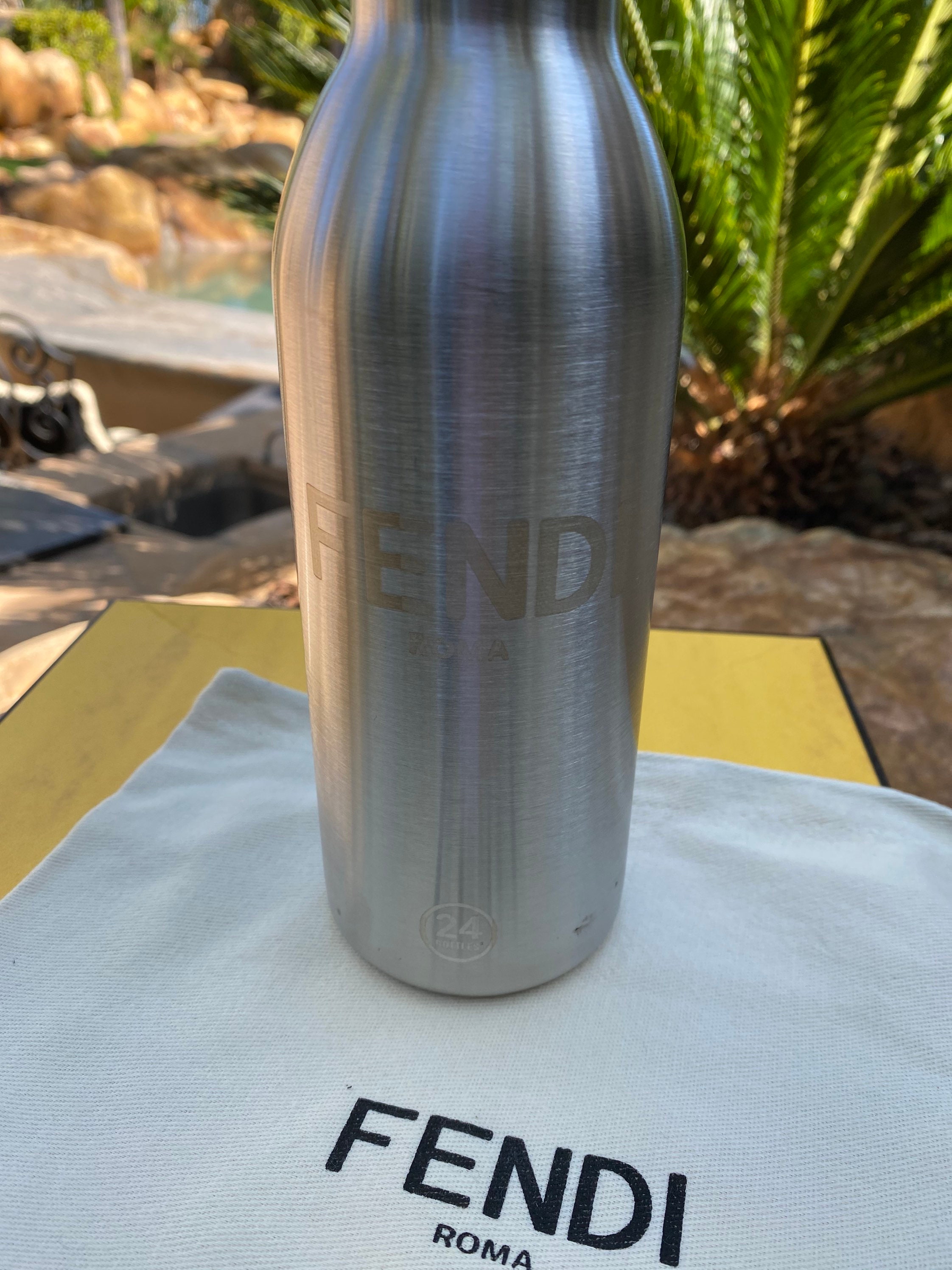 VIP FENDI Raffia Canteen Drink Holder With Strap - Etsy