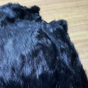 Tanned Beaver Dyed Black Fur Hide - Etsy