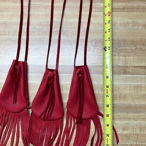 Deer Leather Fringe Pouch, Drawstring, Coin Pouch - Etsy