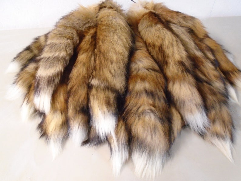 Red Fox Tails With Keychain Option - Etsy