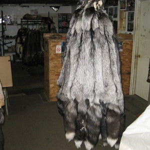 Tanned Silver Fox Hides - Etsy