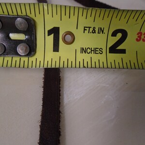 Tanned Dark Brown Deer Leather Lace 72" - Etsy