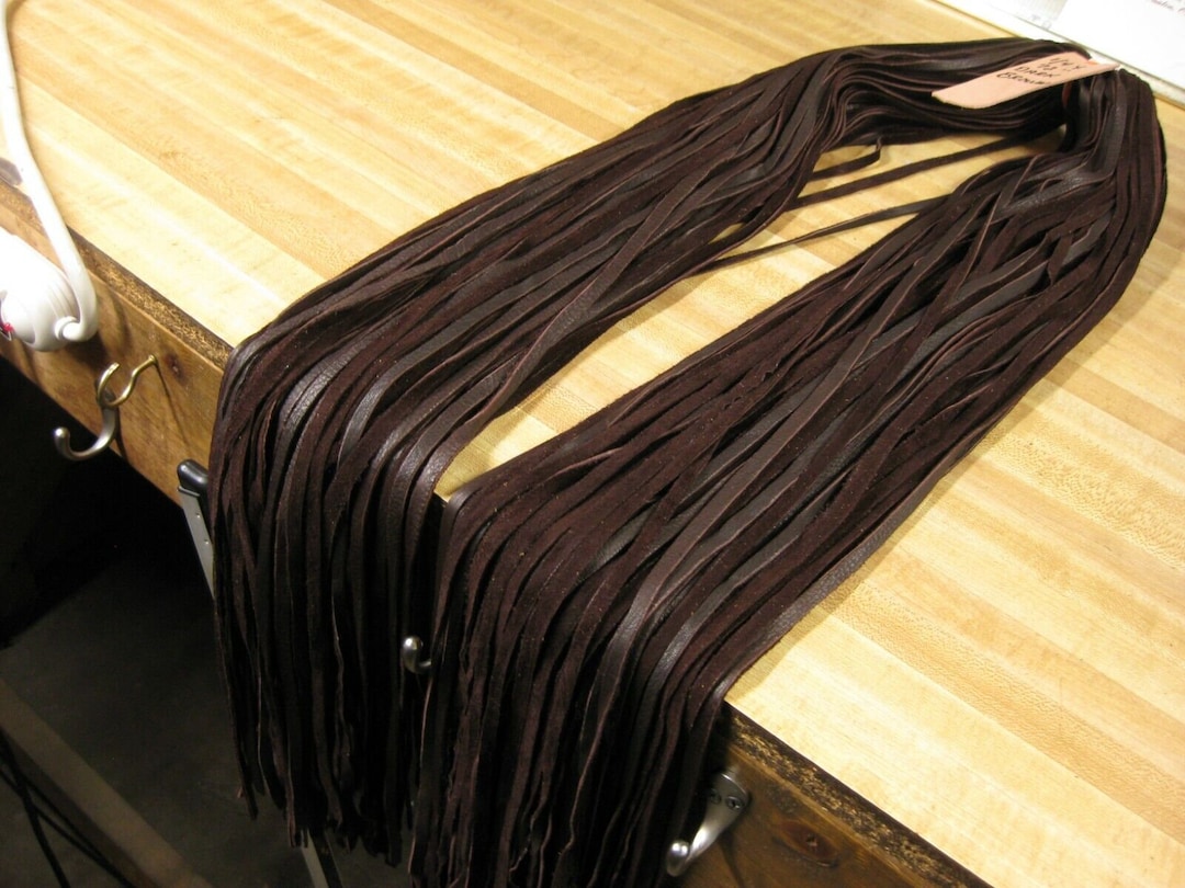 Tanned Dark Brown Deer Leather Lace 72" - Etsy