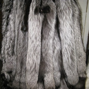 Tanned Silver Fox Hides - Etsy