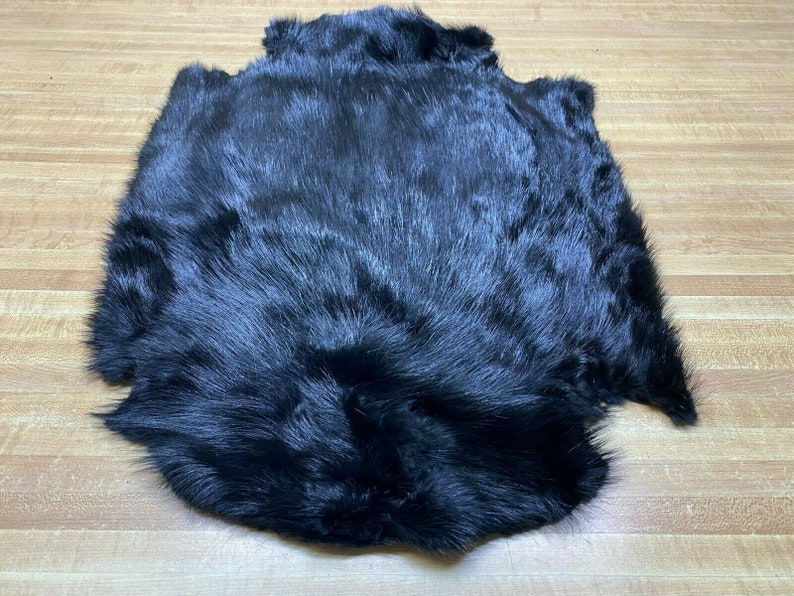 Tanned Beaver Dyed Black Fur Hide - Etsy