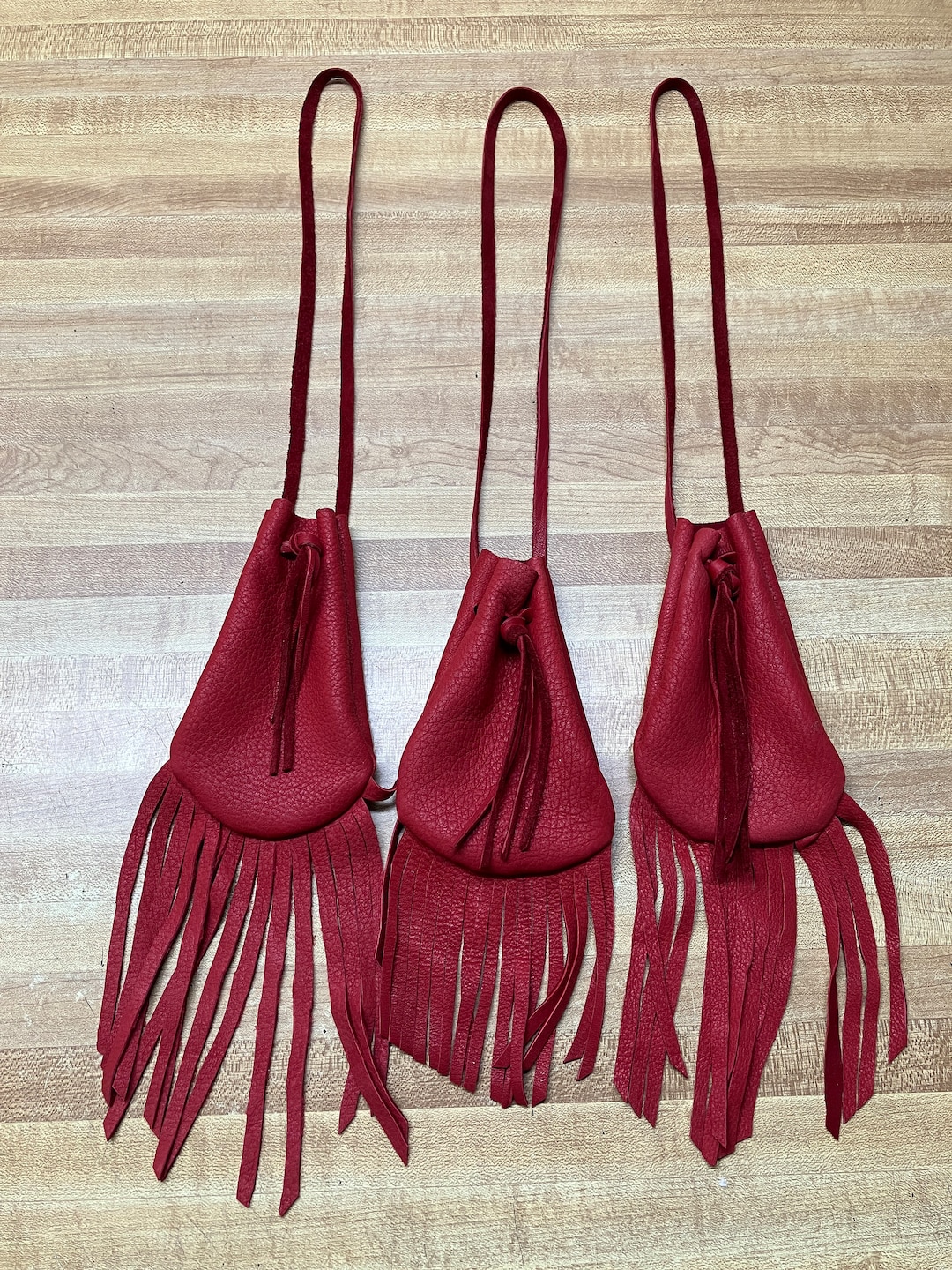 Deer Leather Fringe Pouch, Drawstring, Coin Pouch - Etsy