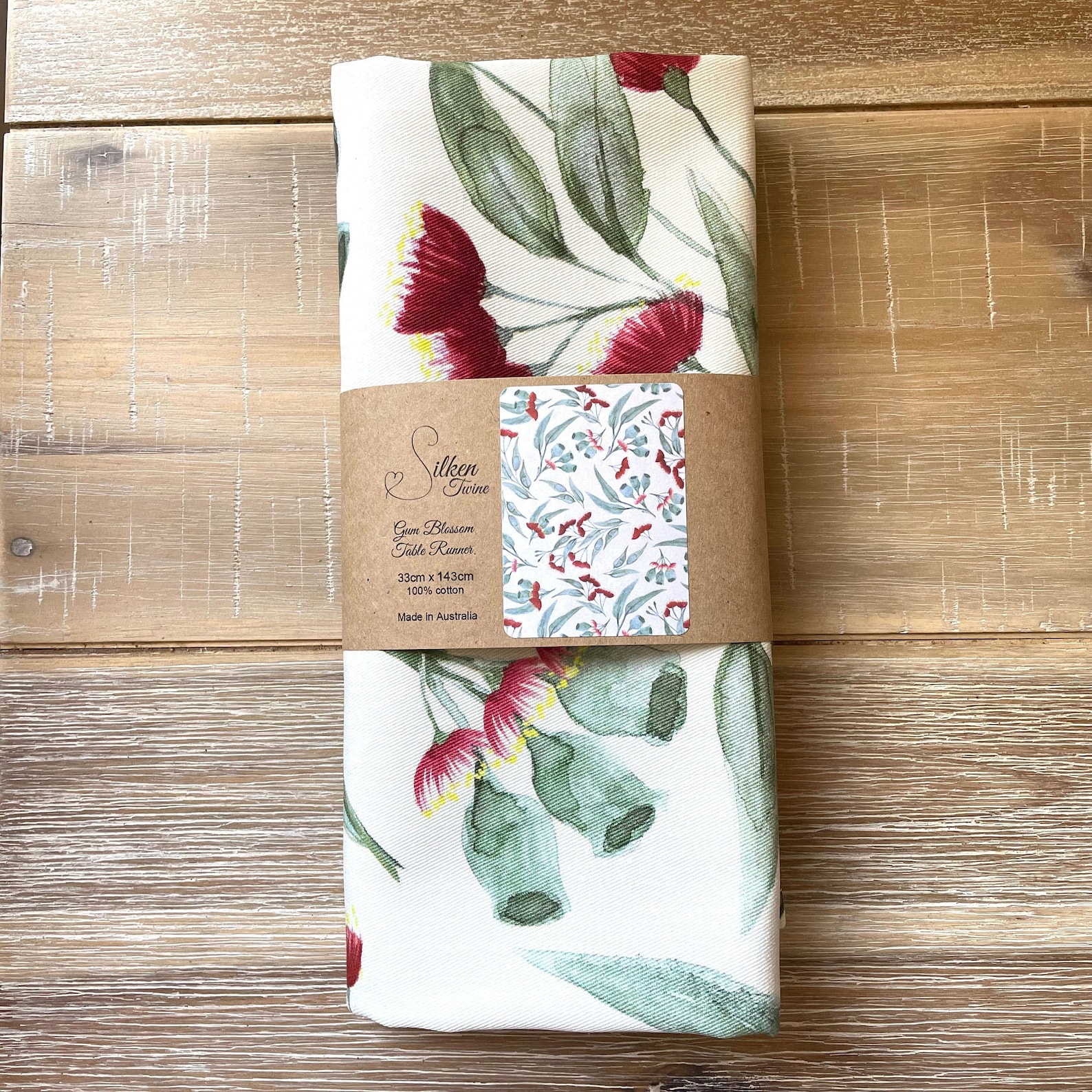 Australian Gum Blossom Table Runner Table Centre Piece Australiana ...