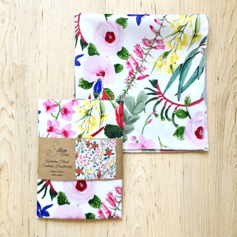 Handkerchief Women's Single Hankie Australian Floral - Etsy