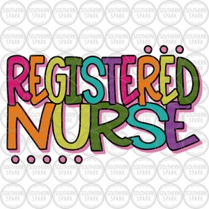 Registered Nurse SVG / Colorful Nurse Design SVG Medical Field Health ...
