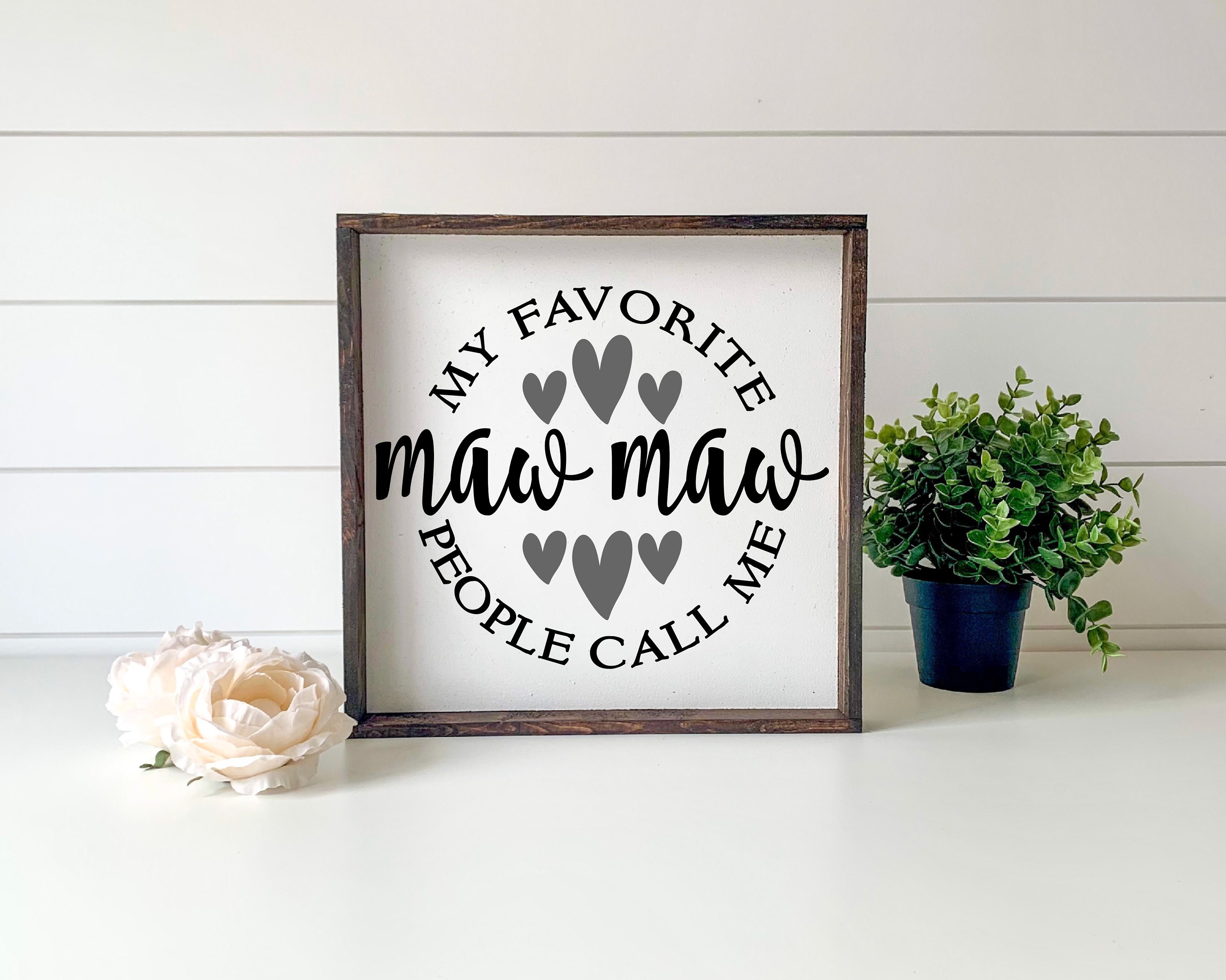 Mother's Day SVG / My Favorite People Call Me Maw Maw SVG - Etsy