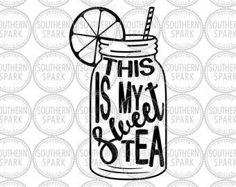 Sweet Tea SVG / Summer SVG / This is My Sweet Tea SVG / Summer - Etsy