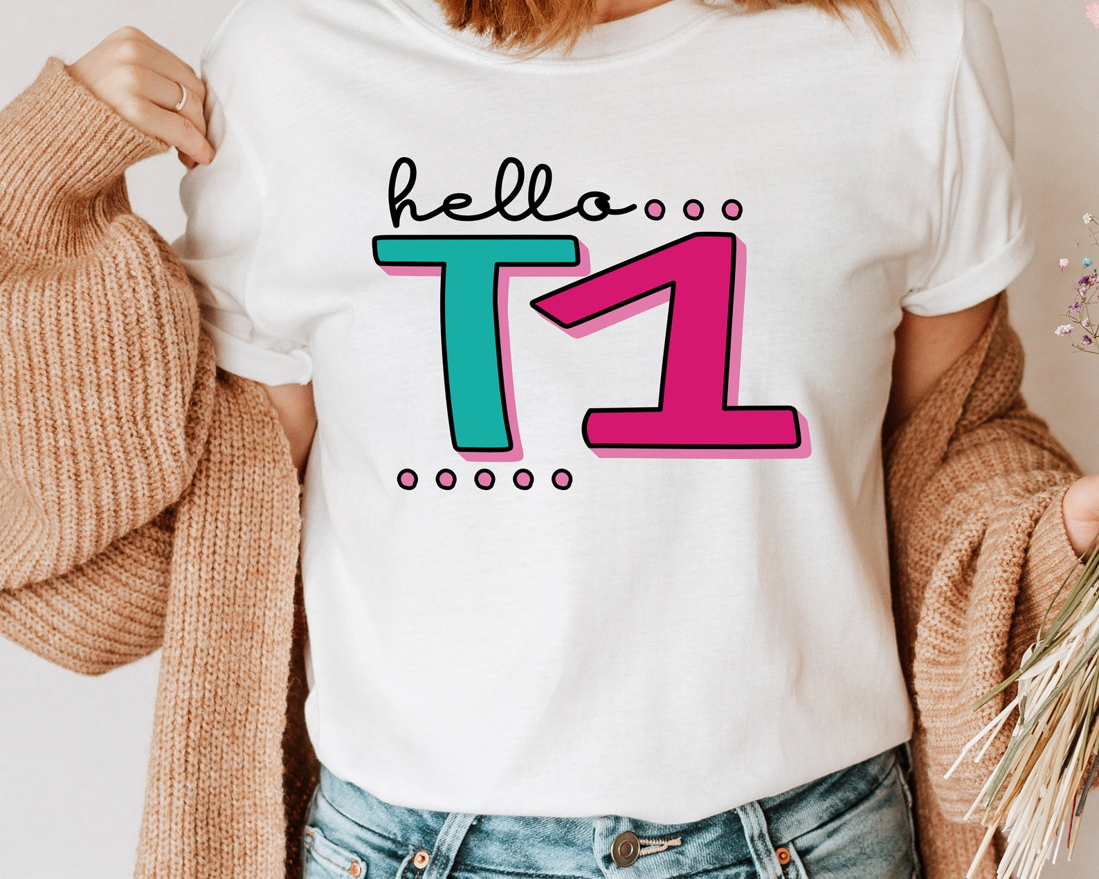 Hello T1 SVG / Transitioning to 1st SVG / School First Day / Back to ...