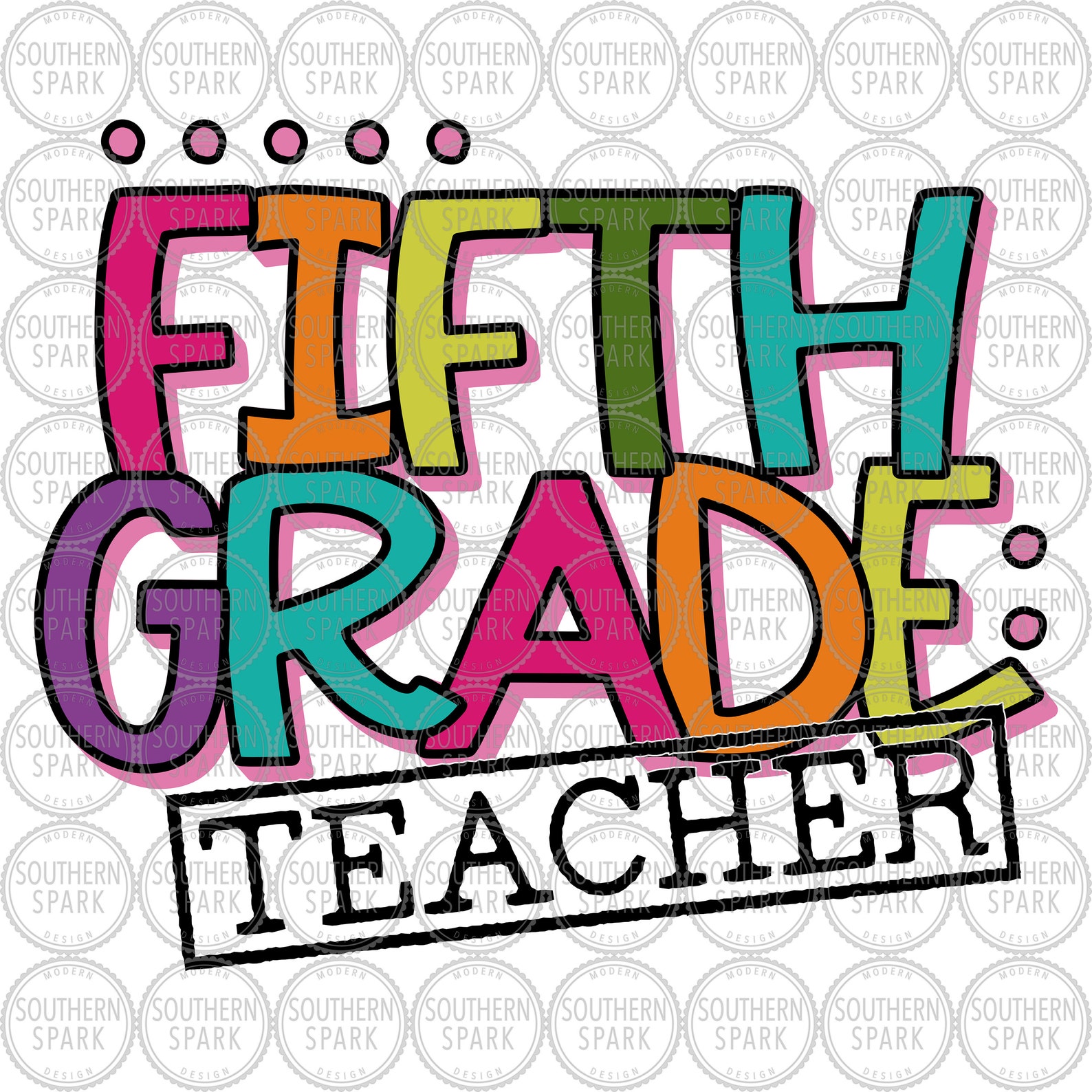 Fifth Grade Teacher SVG / Fifth Grade SVG / First Day Back to - Etsy