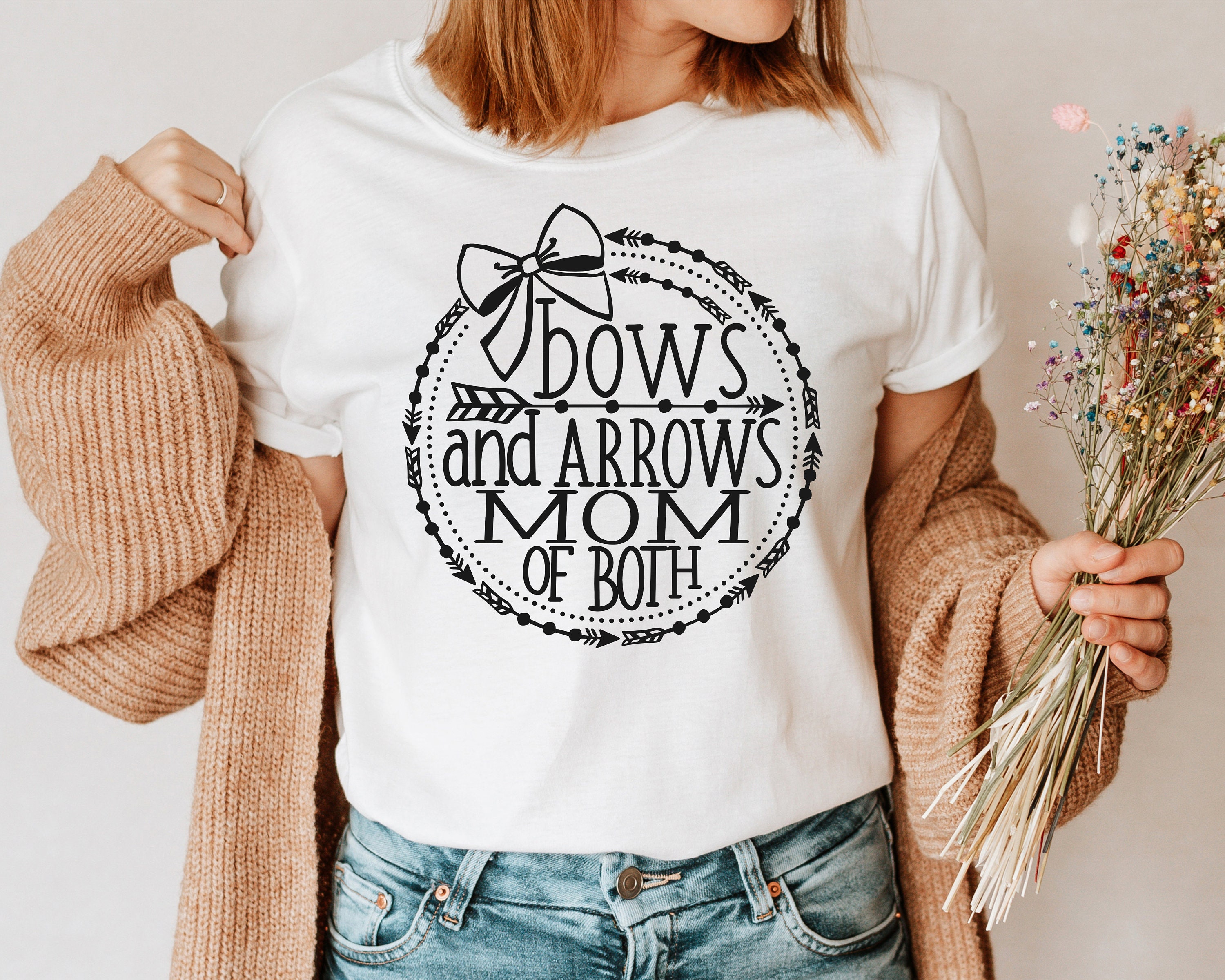 Mom SVG / Bows and Arrows Mom of Both SVG / Mom / Mommy / Mother's Day ...