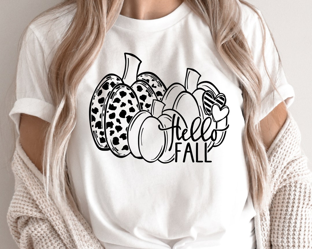 Pumpkins SVG / Thanksgiving SVG / Fall SVG / Hello Fall Outline / It's ...